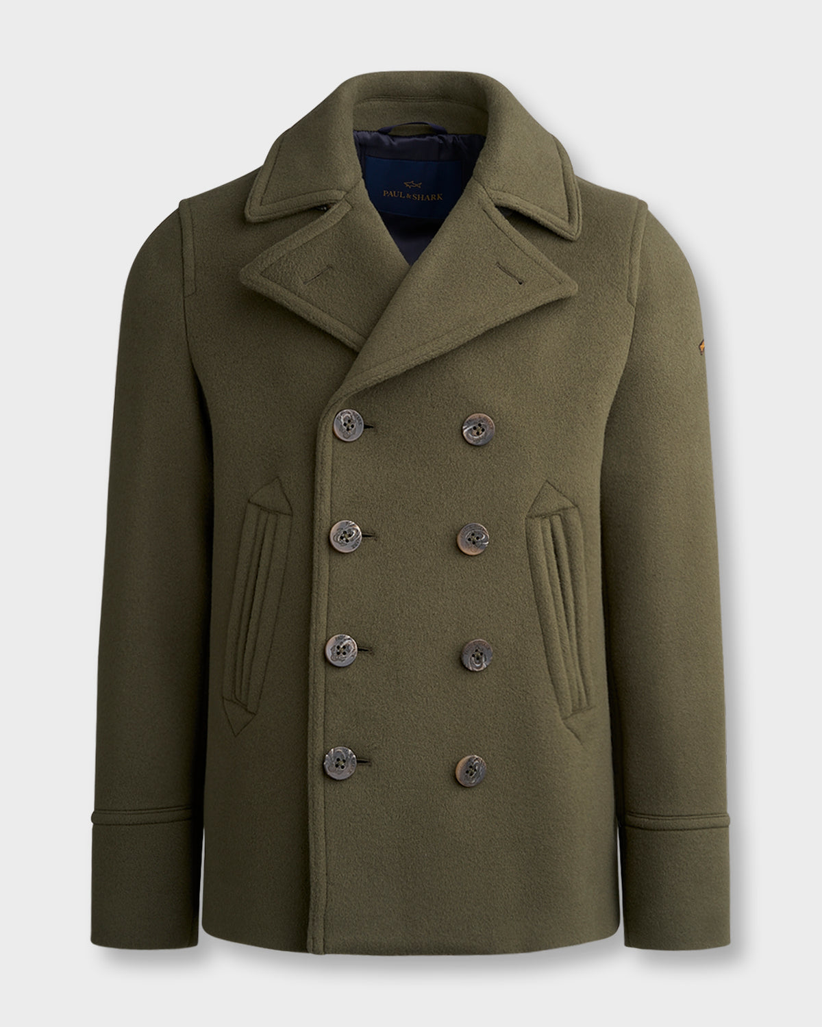 Paul and Shark Deep Green Wool Peacoat– Parker & Co.