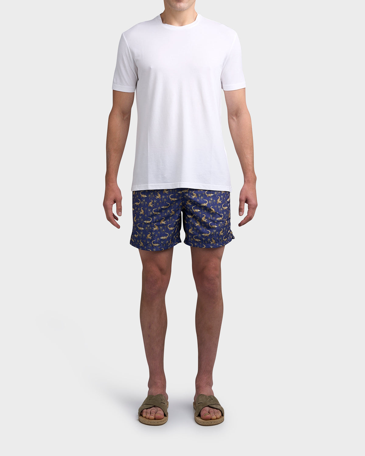 Altea Navy Crocodile Pattern Swim Shorts– Parker & Co.