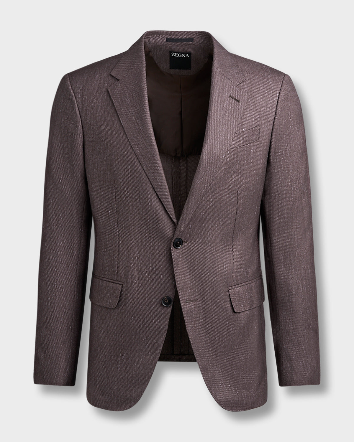 Zegna Brown Cashmere Linen Sports Jacket– Parker & Co.