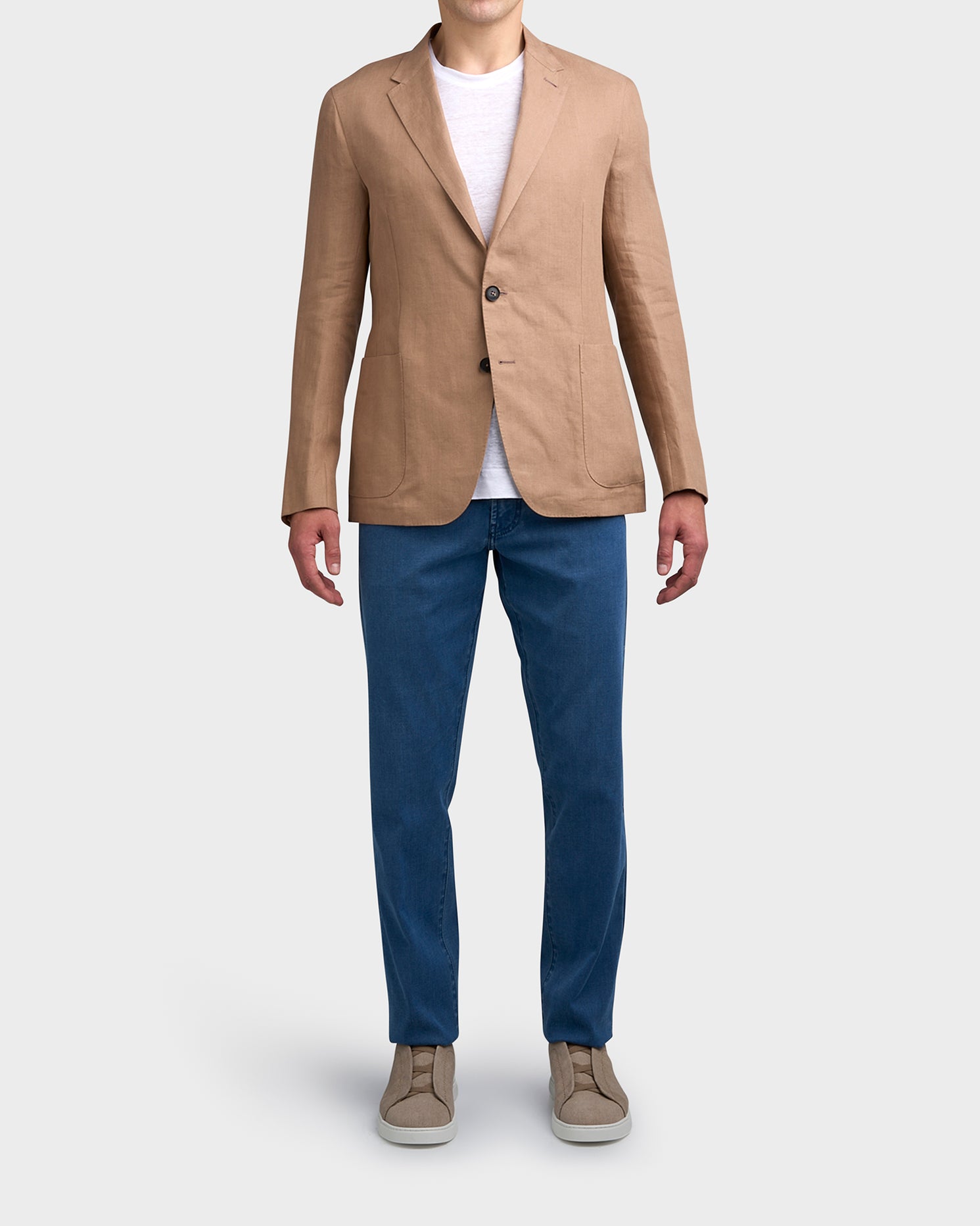 Zegna Light Brown Oasi Linen Sports Jacket– Parker & Co.