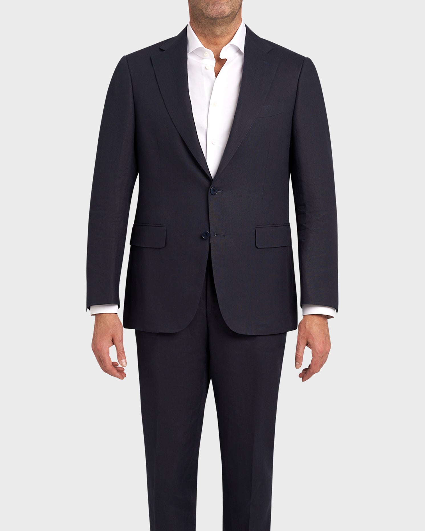 Canali Navy Puro Linen Suit– Parker & Co.