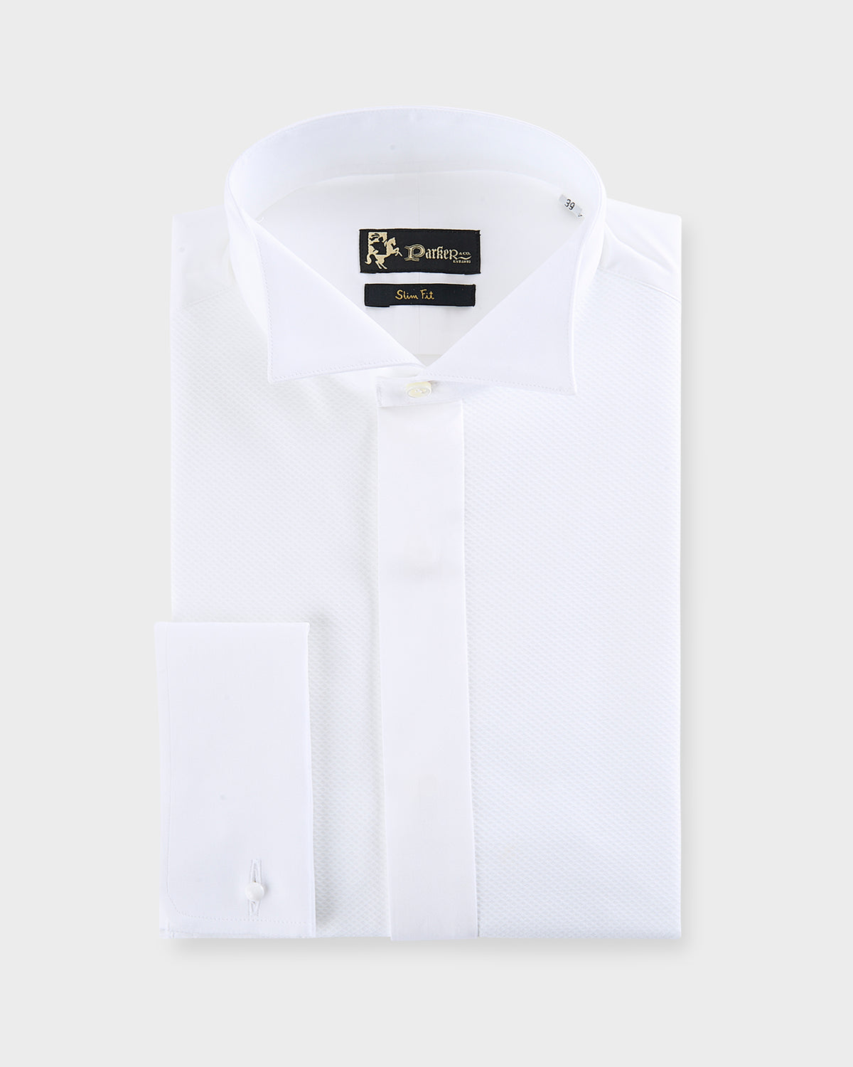 White Slim Fit Marcella Front Dinner Shirt– Parker & Co.