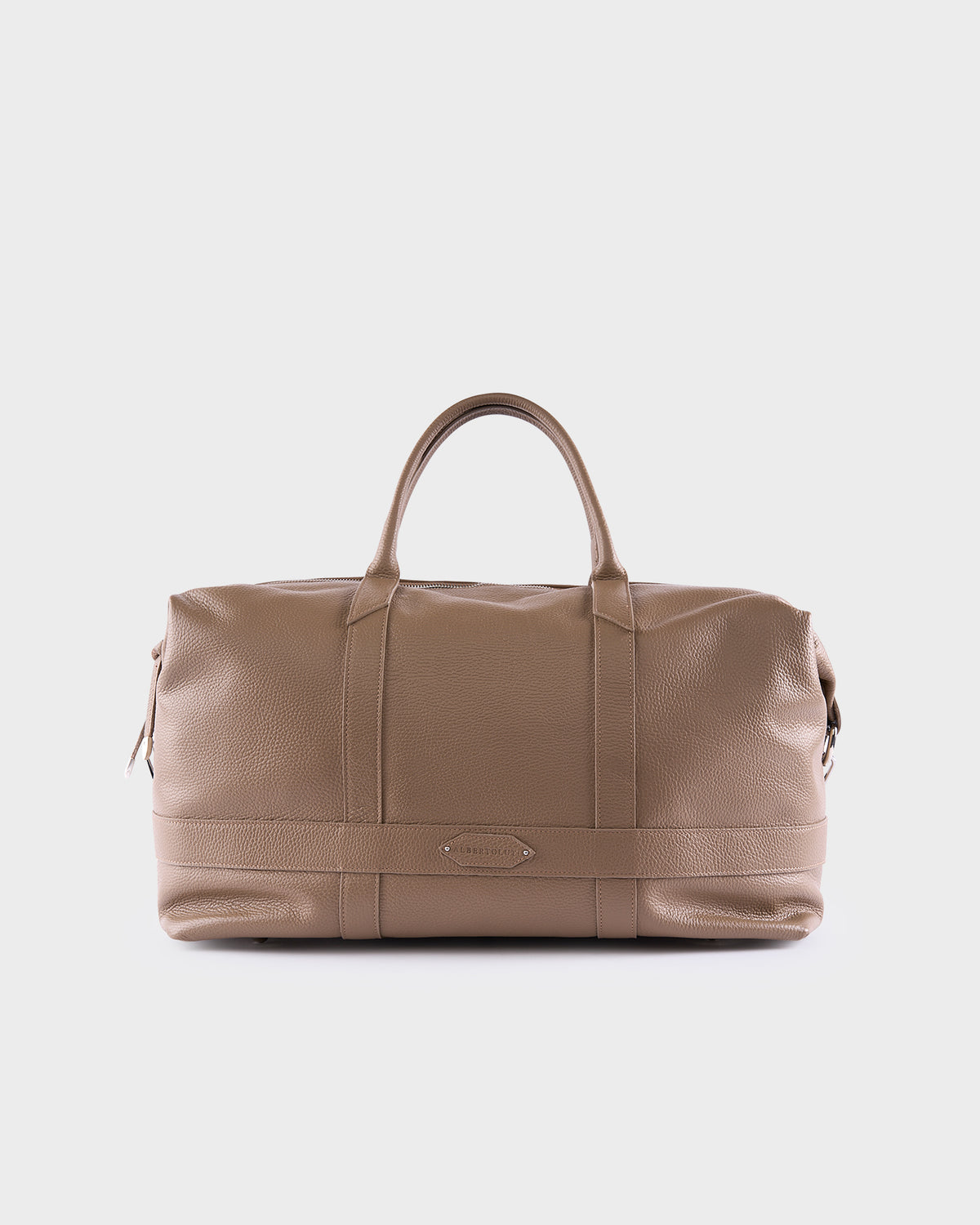 Alberto Luti Taupe Leather Weekender Bag– Parker & Co.