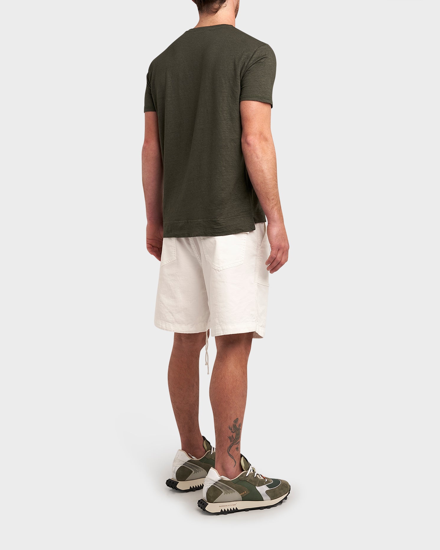 Haikure White Cotton Twill Clark Shorts– Parker & Co.