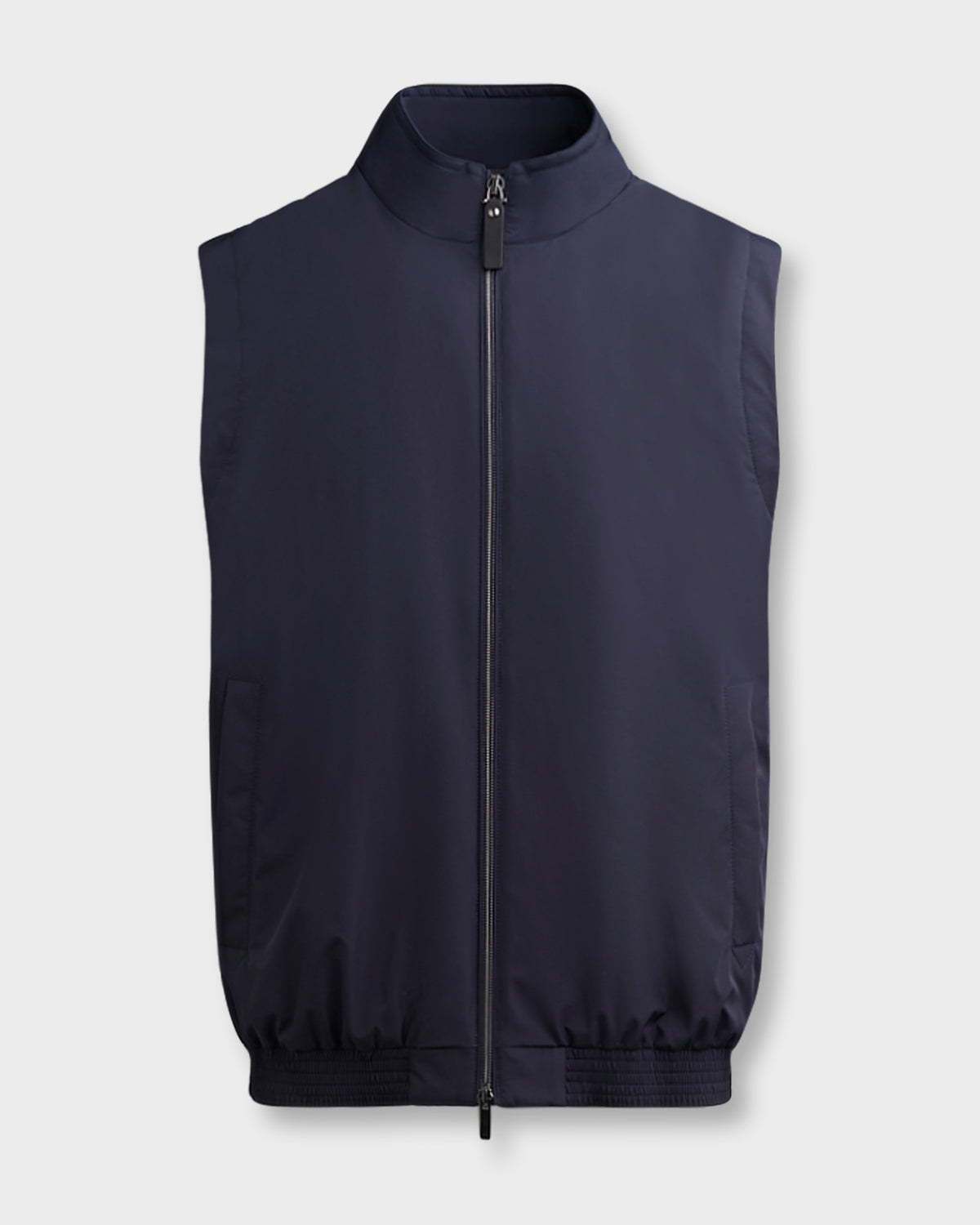 Canali Navy Blue Technical Fabric Gilet– Parker & Co.